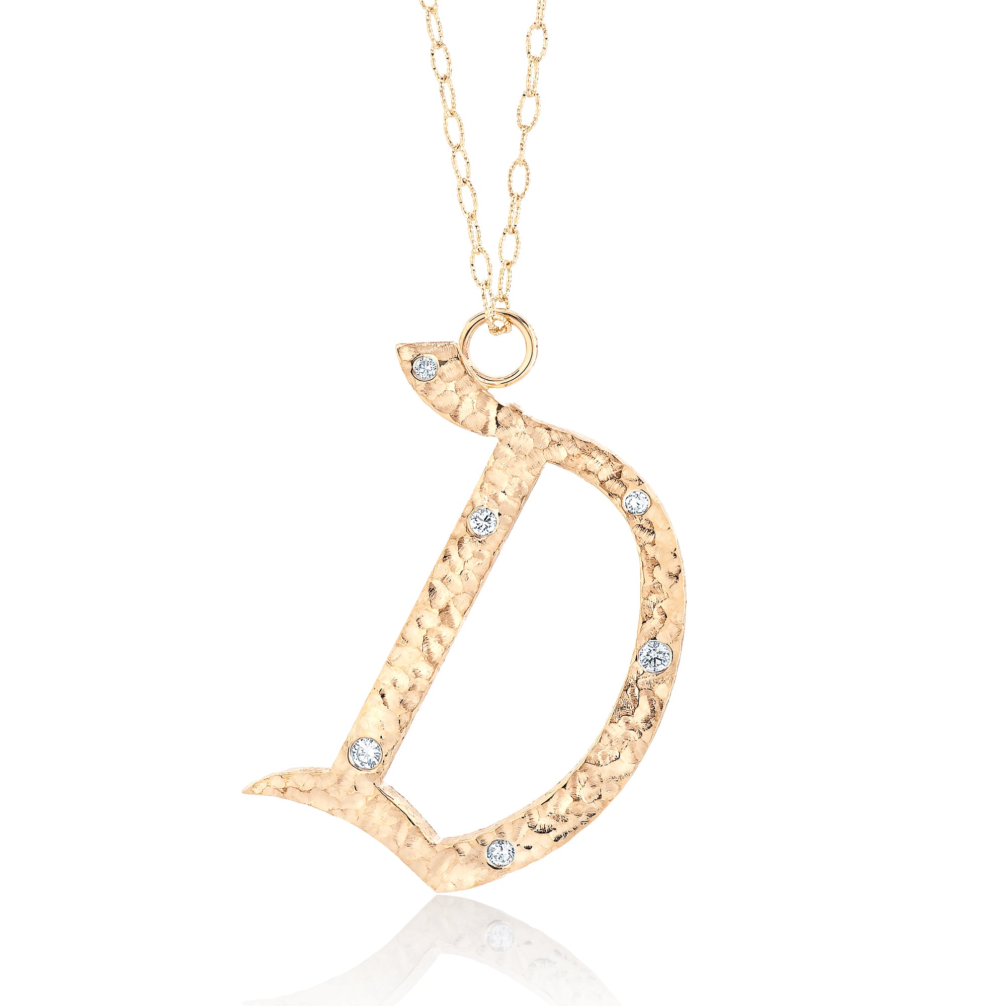 Letter D Gold And Diamond