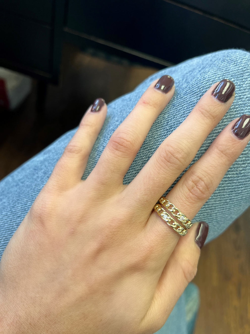 Curb Link Diamond Chain Ring – Nicole Rose Fine Jewelry