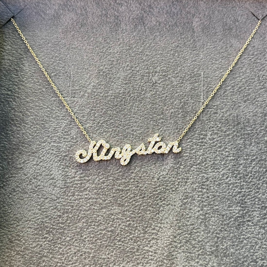 Diamond Name Necklace – Nicole Rose Fine Jewelry