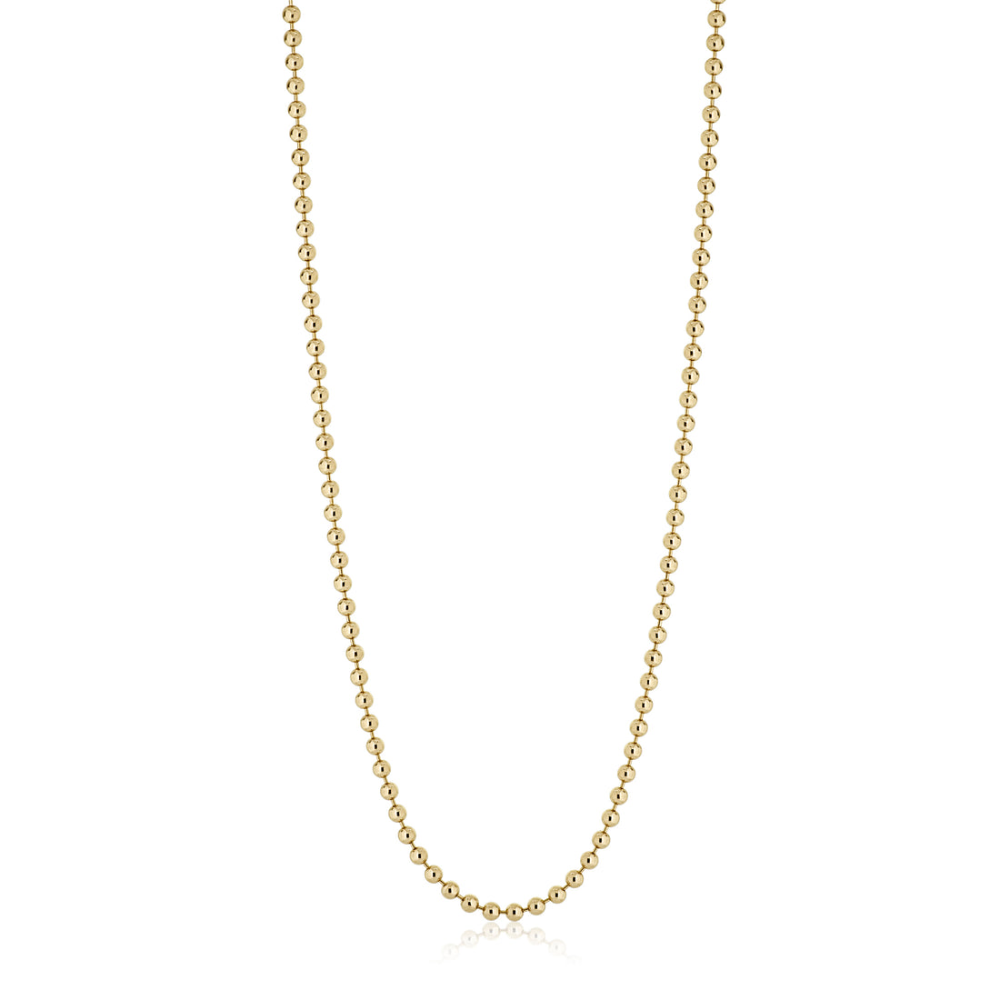 Solid Yellow Gold Ball Chain – Nicole Rose Fine Jewelry