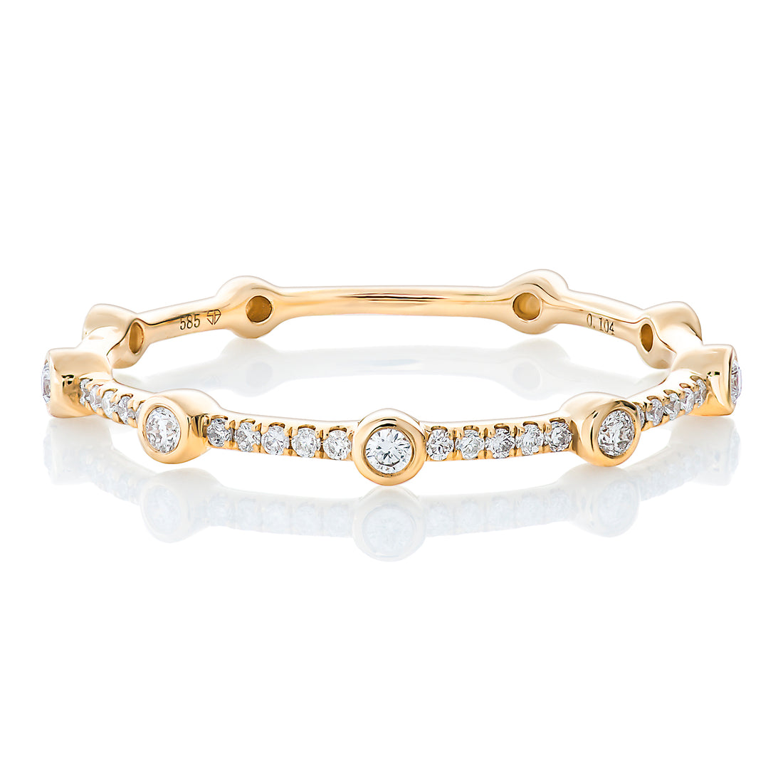 Petite Bezel Set Diamond Band – Nicole Rose Fine Jewelry